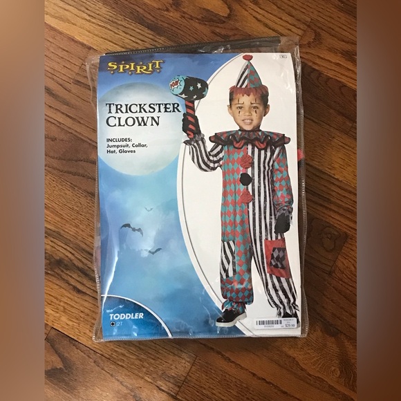 Spirit | Costumes | Spirit Halloween Trickster Clown Costumejumpsuit ...